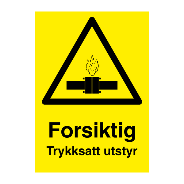 HMS varsel- og fareskilt med symboler og tekst - MERKEFABRIKKEN.NO